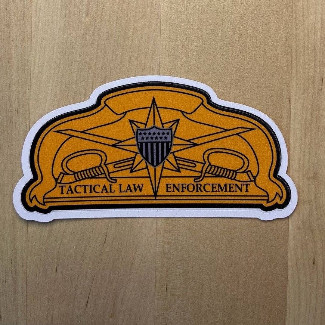 US Coast Guard tactical Law Enforcement Insignia Sticker, USCG Sticker ...