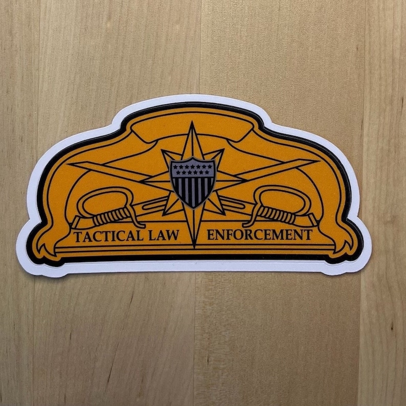 US Coast Guard tactical Law Enforcement Insignia Sticker, USCG Sticker ...