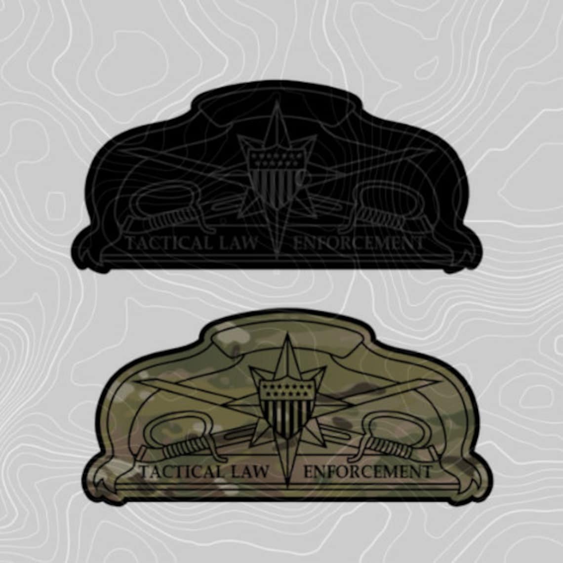 US Coast Guard tactical Law Enforcement Insignia Sticker, USCG Sticker ...