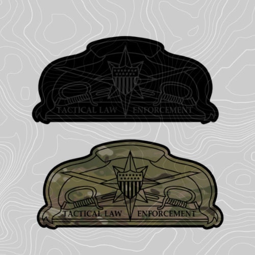 US Coast Guard tactical Law Enforcement Insignia Sticker, USCG Sticker ...