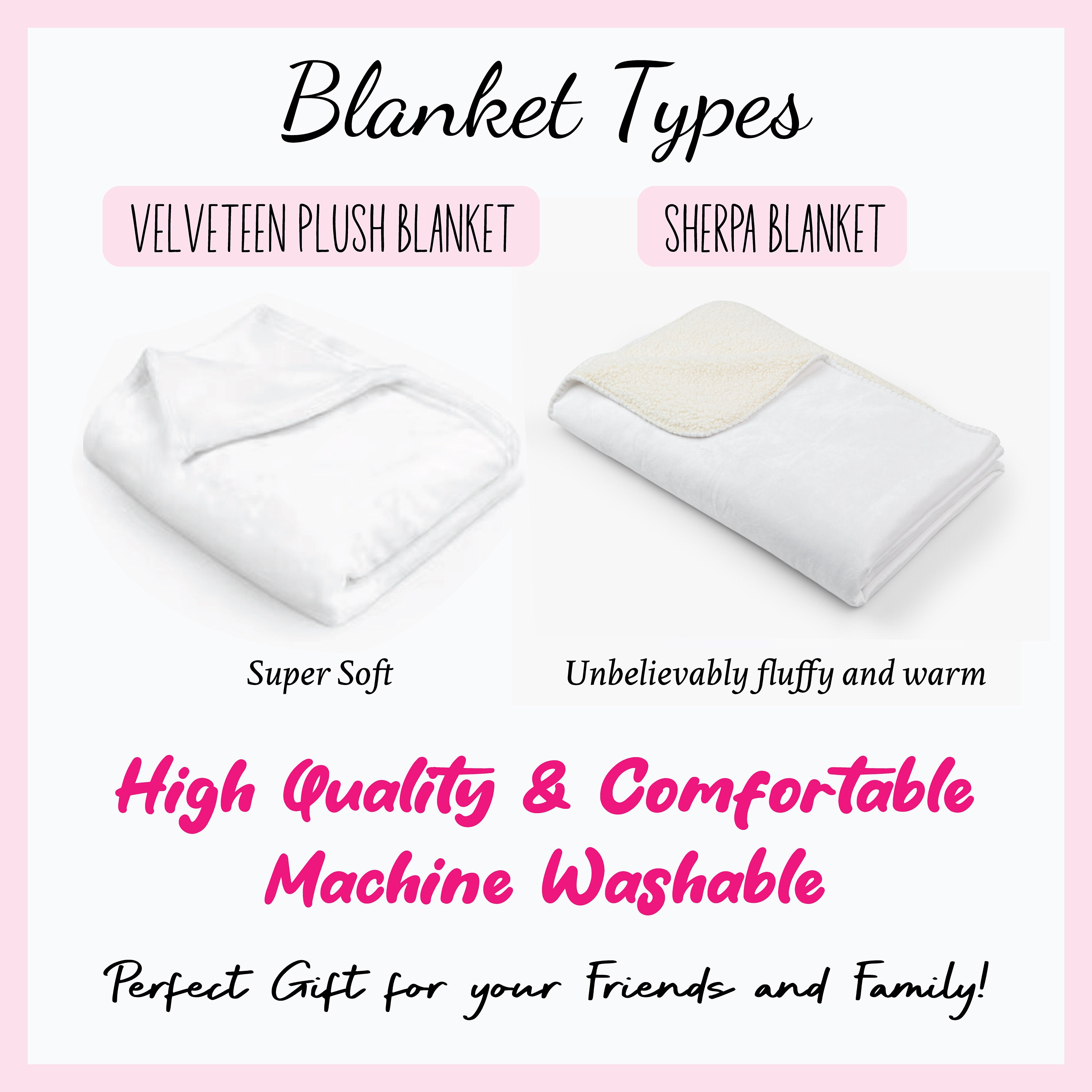 Personalized Blanket, Name Customized Blanket, Custom Name Gift, Baby ...