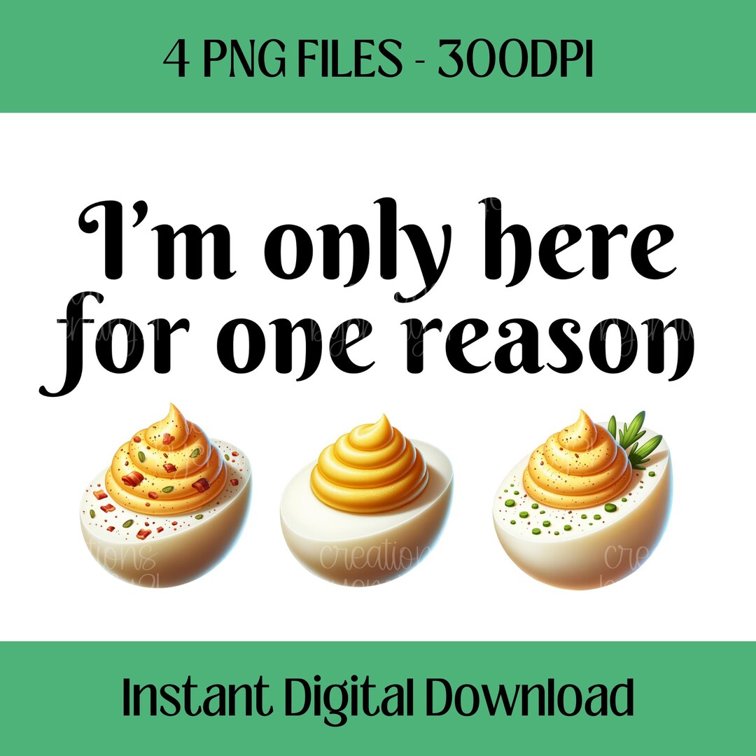 Deviled Eggs PNG | Sarcastic Holiday Theme Design | Foodie Snack Lover ...