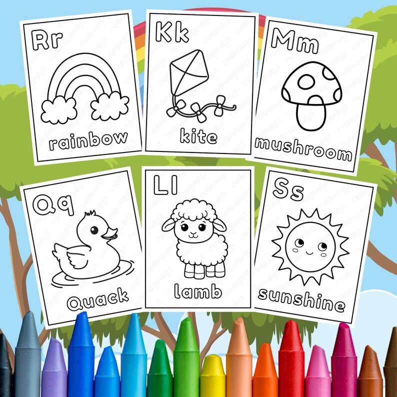 Abcs of Spring Coloring Pages | Early Learning Worksheets for Little ...