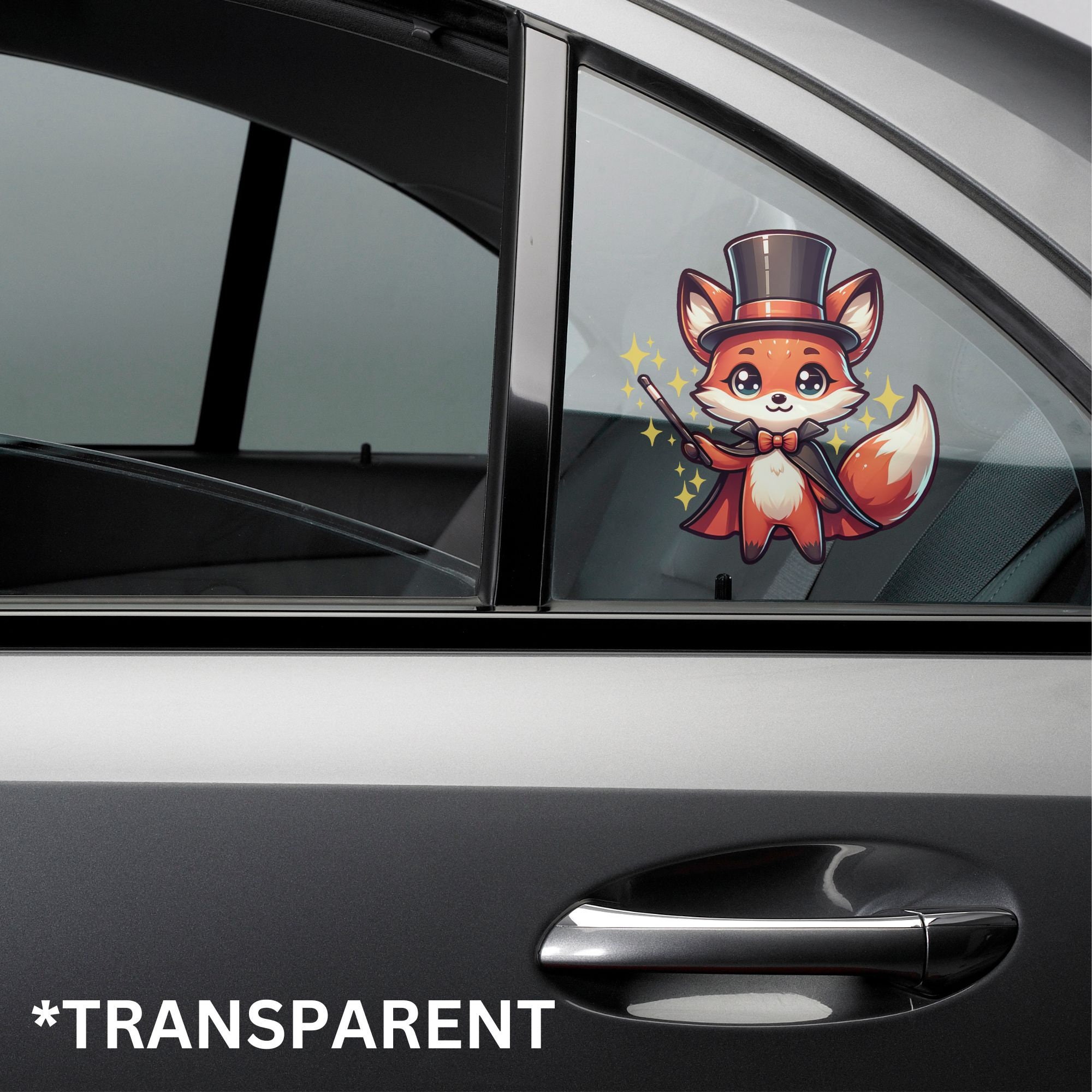 Magic Fox Sticker, Cute Animals, Vinyl Kiss-cut Sticker, Decorative ...