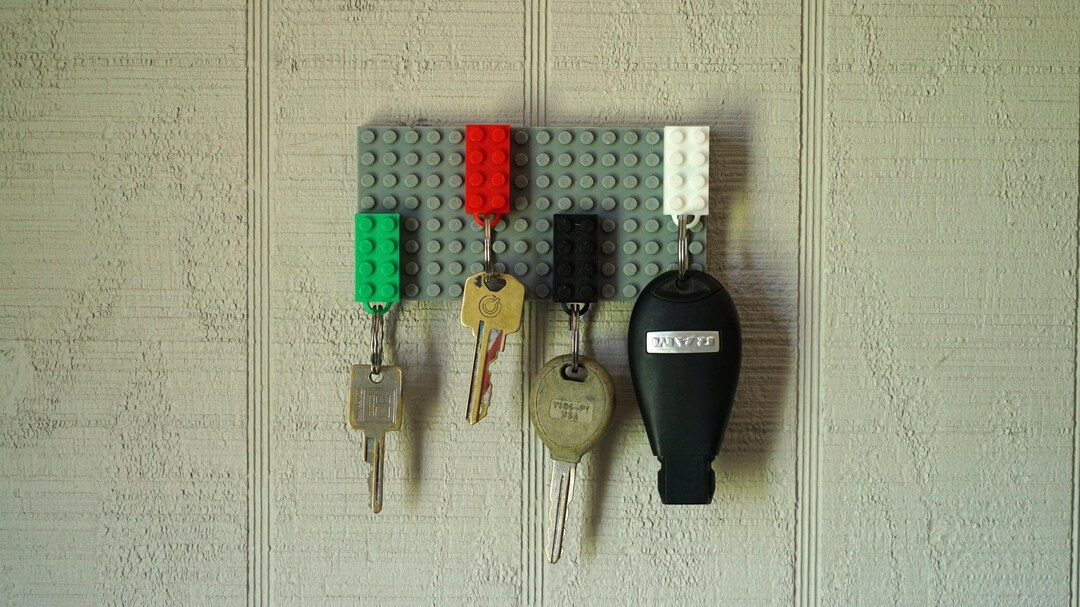 Brick Keychain for Building Block Lover Creative Key Holder for Home ...
