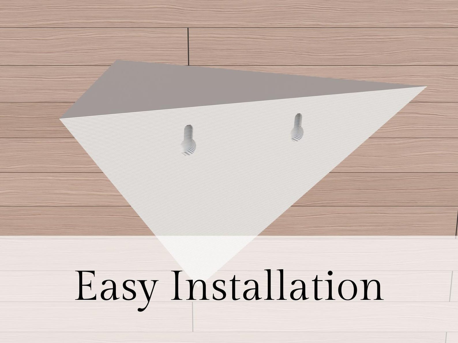 Triangle Wall Shelf Geometric Floating Shelf Hanging Display Shelf for ...
