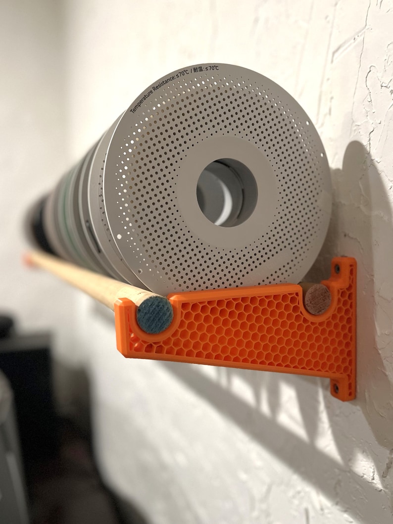 Spool Storage Rack for 3D Printing Filament Wall Mounted Filament Shelf ...