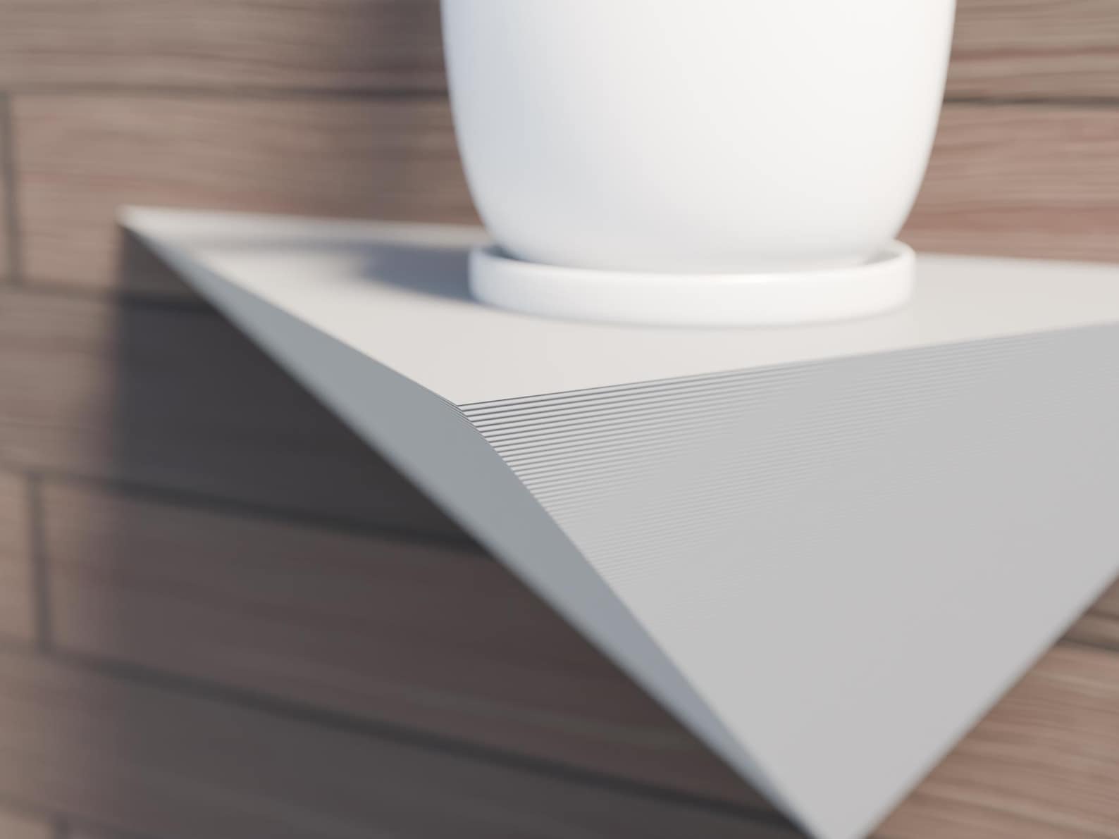 Triangle Wall Shelf Geometric Floating Shelf Hanging Display Shelf for ...