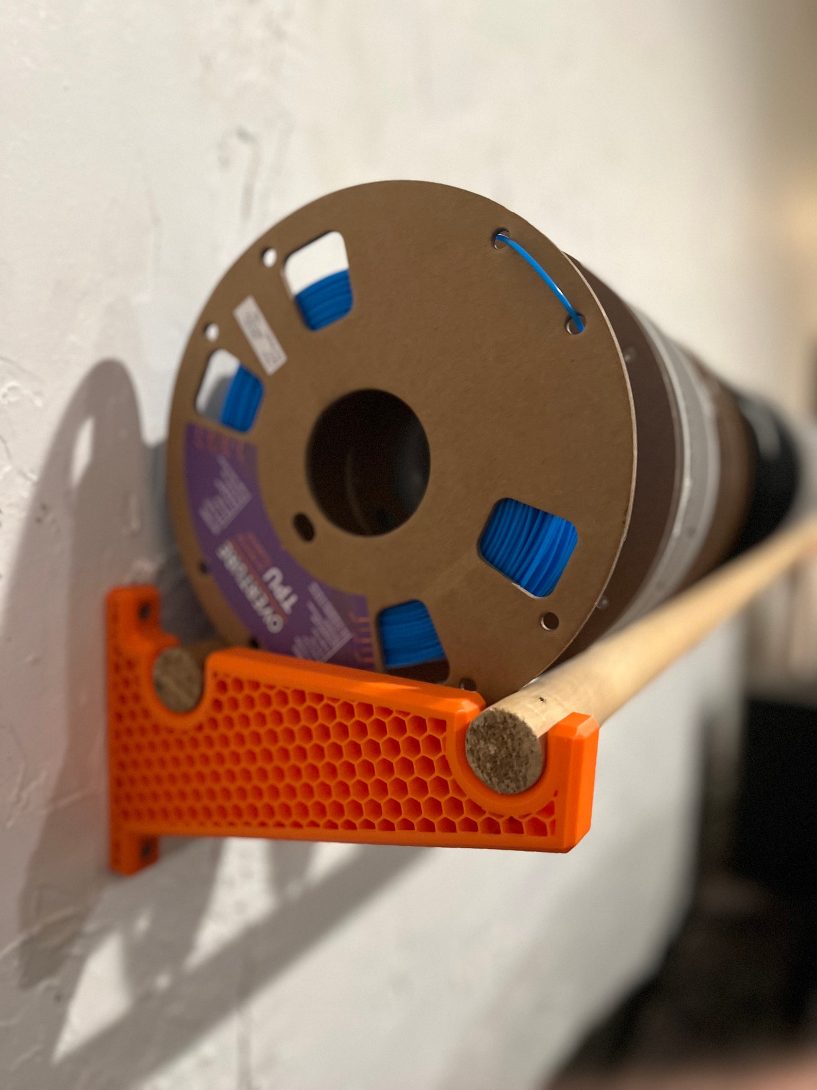 Spool Storage Rack for 3D Printing Filament Wall Mounted Filament Shelf ...