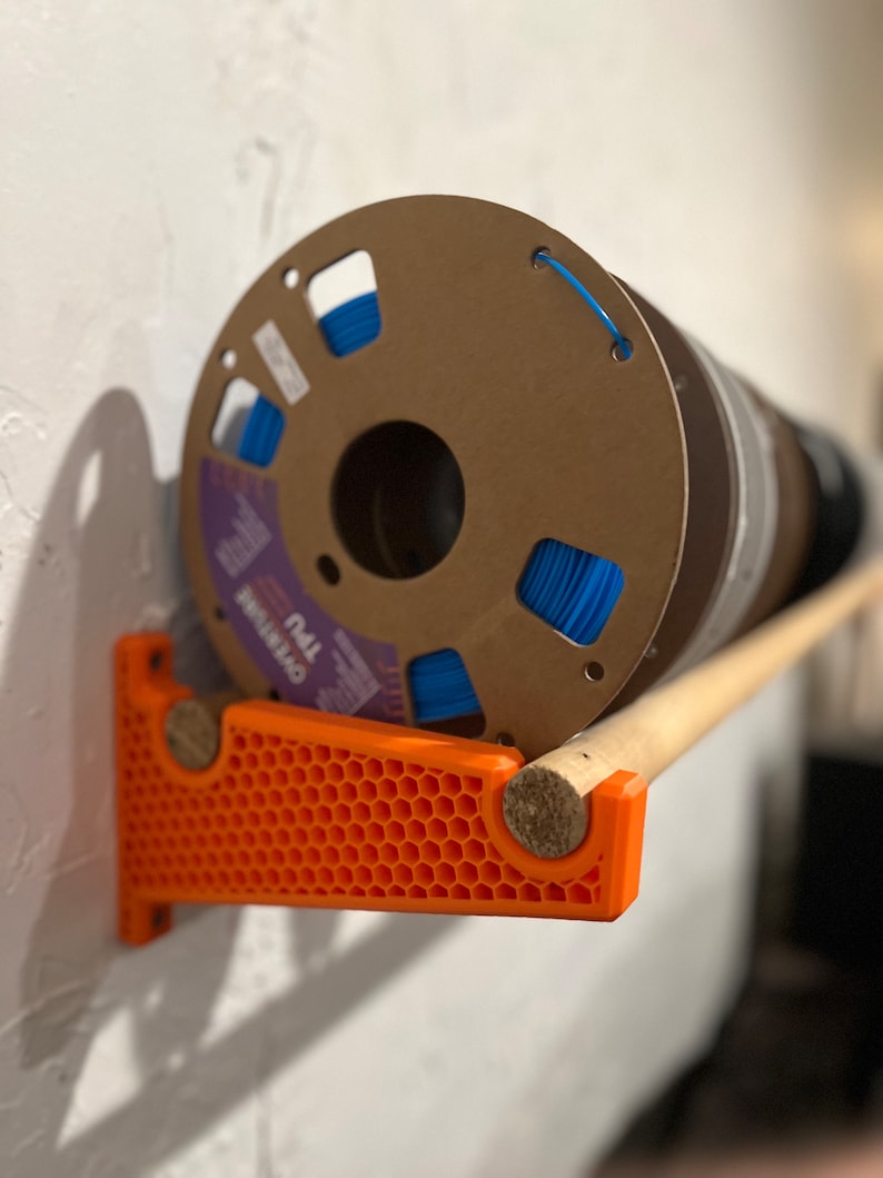 Spool Storage Rack for 3D Printing Filament Wall Mounted Filament Shelf ...