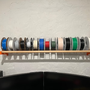 Spool Storage Rack for 3D Printing Filament Wall Mounted Filament Shelf ...