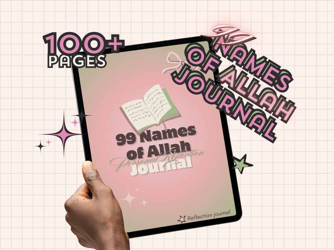 99 Names of Allah Journal | Guided Islamic Digital Journal With Prompts ...
