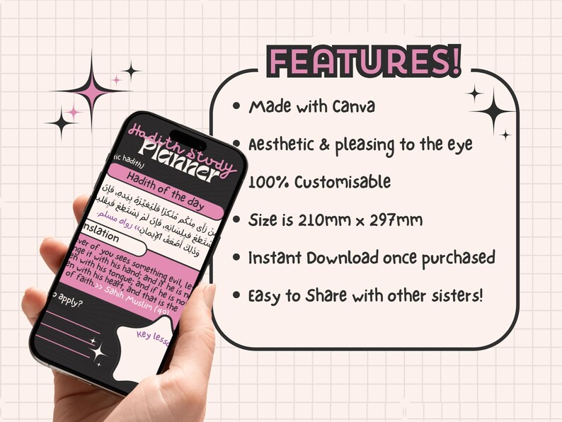 Pack d'agendas islamiques 2026 numériques, agenda musulman, agenda de ...