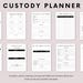 Printable Custody Planner, Child Custody Planner, Custody Schedule ...