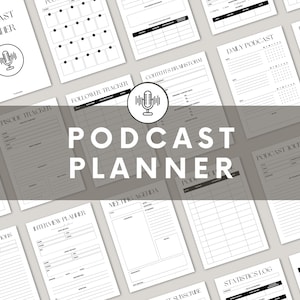 Podcast Planner Printable Podcast Planner Organize Your Podcast Content ...