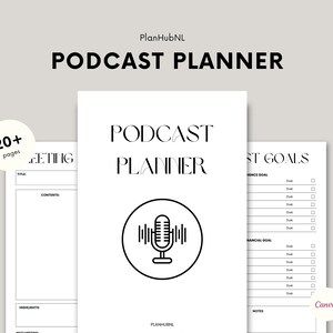 Podcast Planner Printable Podcast Planner Organize Your Podcast Content ...