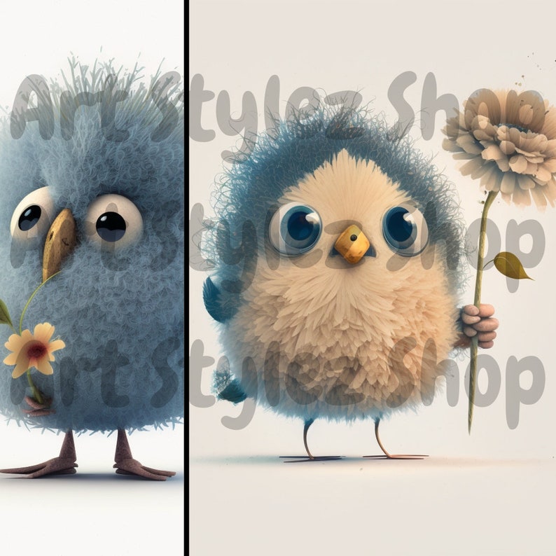 28 Cute Whimsical Bird Clipart, Funny Bird Clipart, High Quality Pngs ...