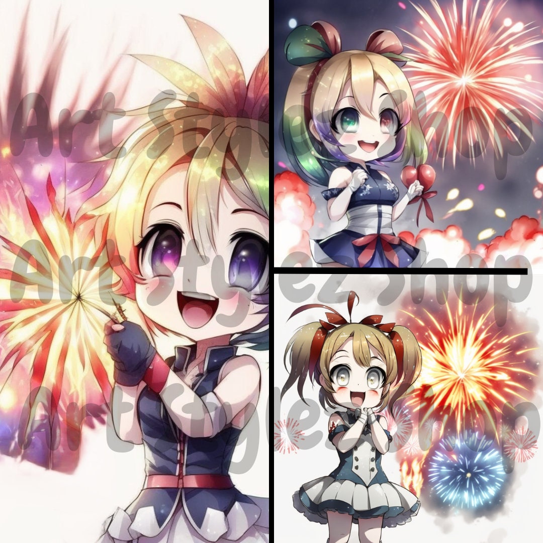 22 High Quality Chibi - Anime Girls Clipart - PNG - Digital Print ...