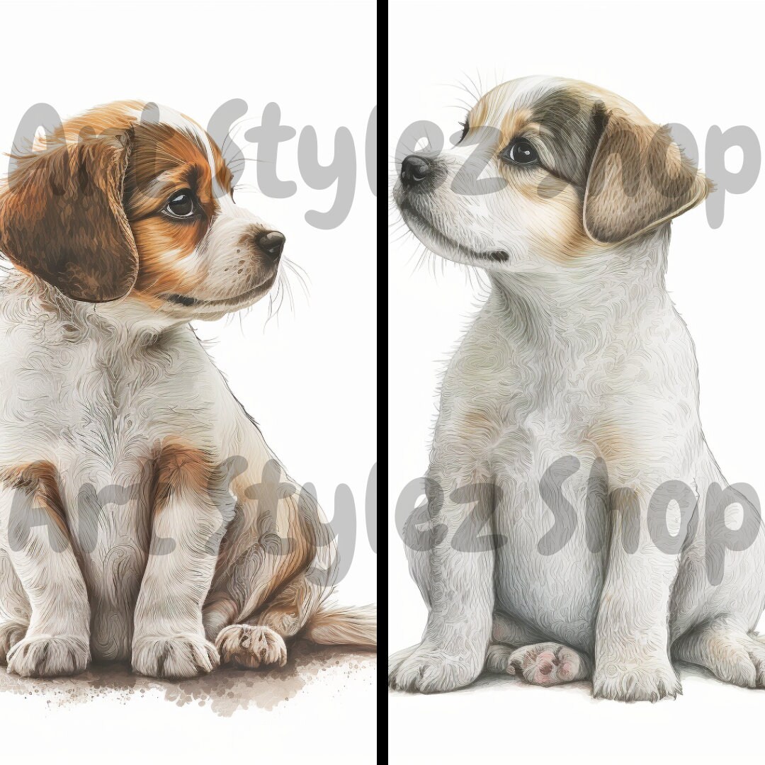 20 High Quality Designs of Dogs Clip Art, PNG, Digital Print ...