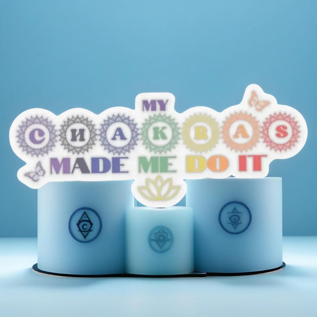 Yoga Decal Chakras Sticker for Water Bottle Spiritual Junkie Chakra ...