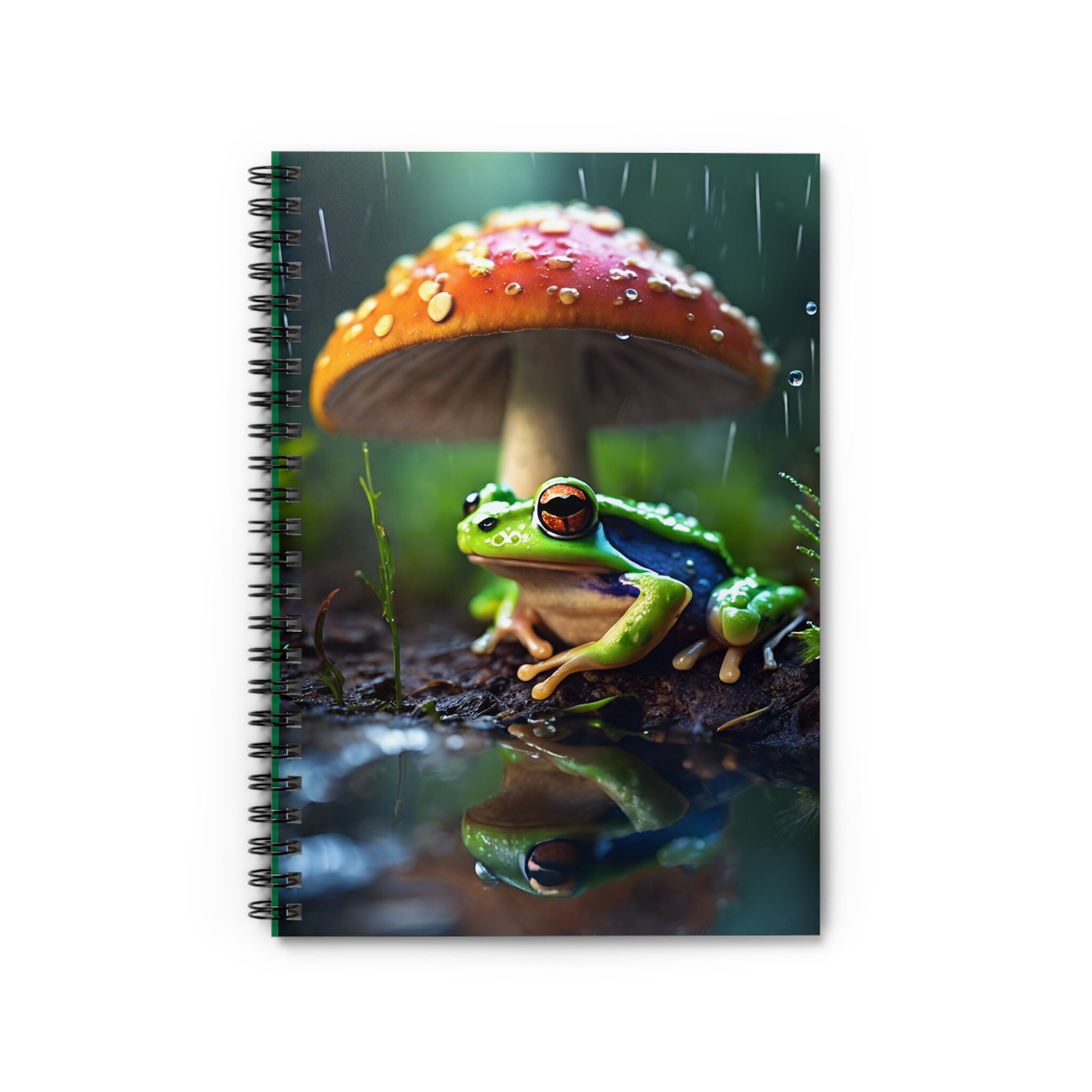 Frog Notebook Tree Frog Mushroom Notebook Journal Vibrant Colorful Note ...
