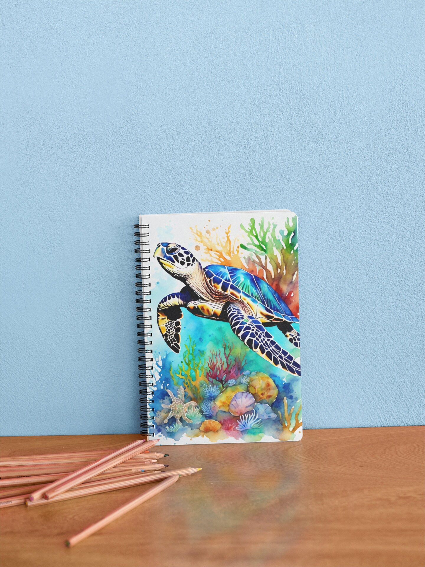 Turtle Notebook A5 Journal Sea Turtle Gifts Ocean Notebooks Sea Shell ...