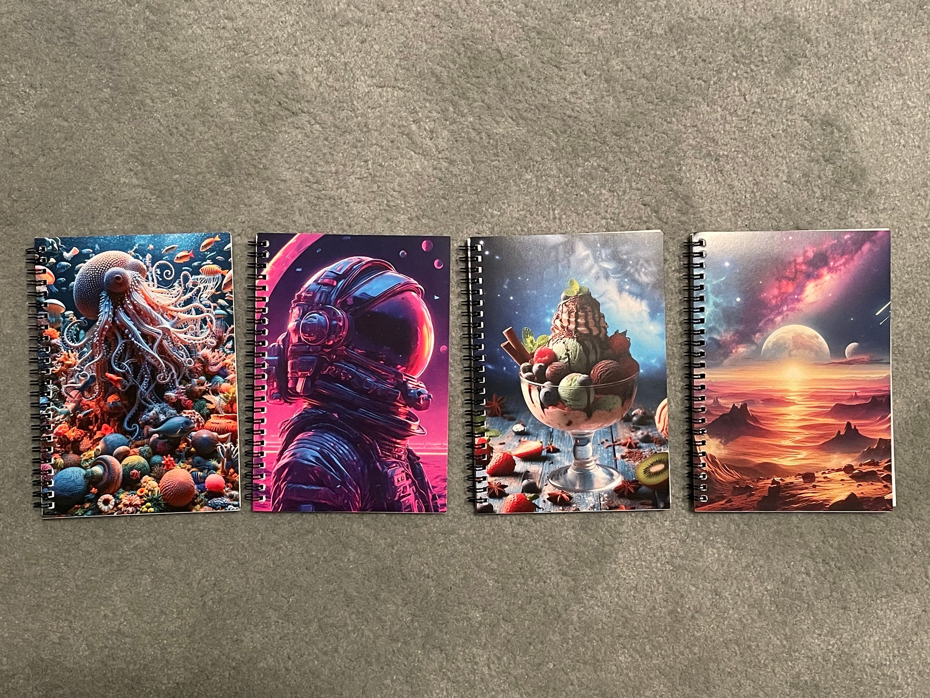 Frog Notebook Tree Frog Mushroom Notebook Journal Vibrant Colorful Note ...