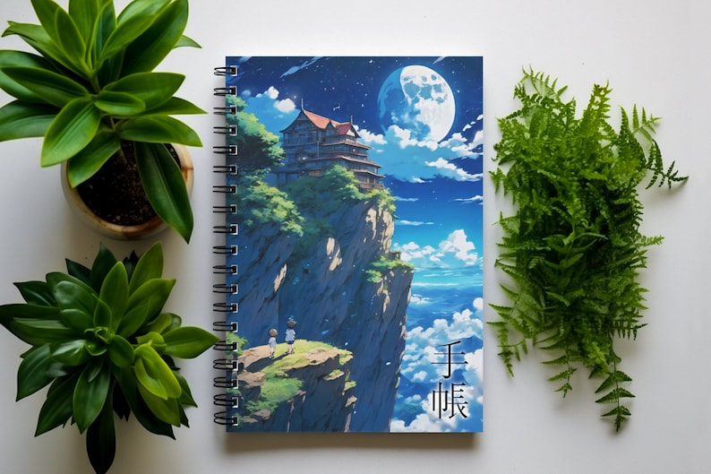 Japanese Notebook A5 Journal Ghibli Art Style Anime Notebooks Kawaii ...