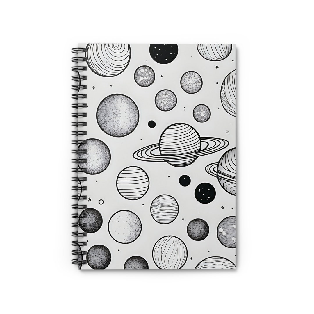 Galaxy Notebook Planet Journal Galaxy Universe Moon Starry Notebooks ...