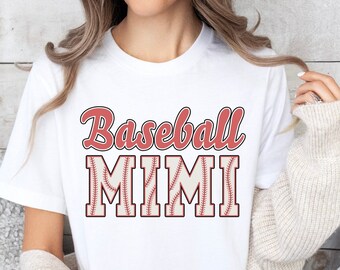 Baseball Mimi Shirt, Baseball Grandma Gift, Womens Baseball Game Day ...