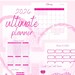 Hot Pink 2024 Printable Calendar - Etsy