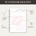 Ultimate Pink Digital Undated And Hyperlinked Planner - Etsy