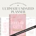 Ultimate Pink Digital Undated And Hyperlinked Planner - Etsy