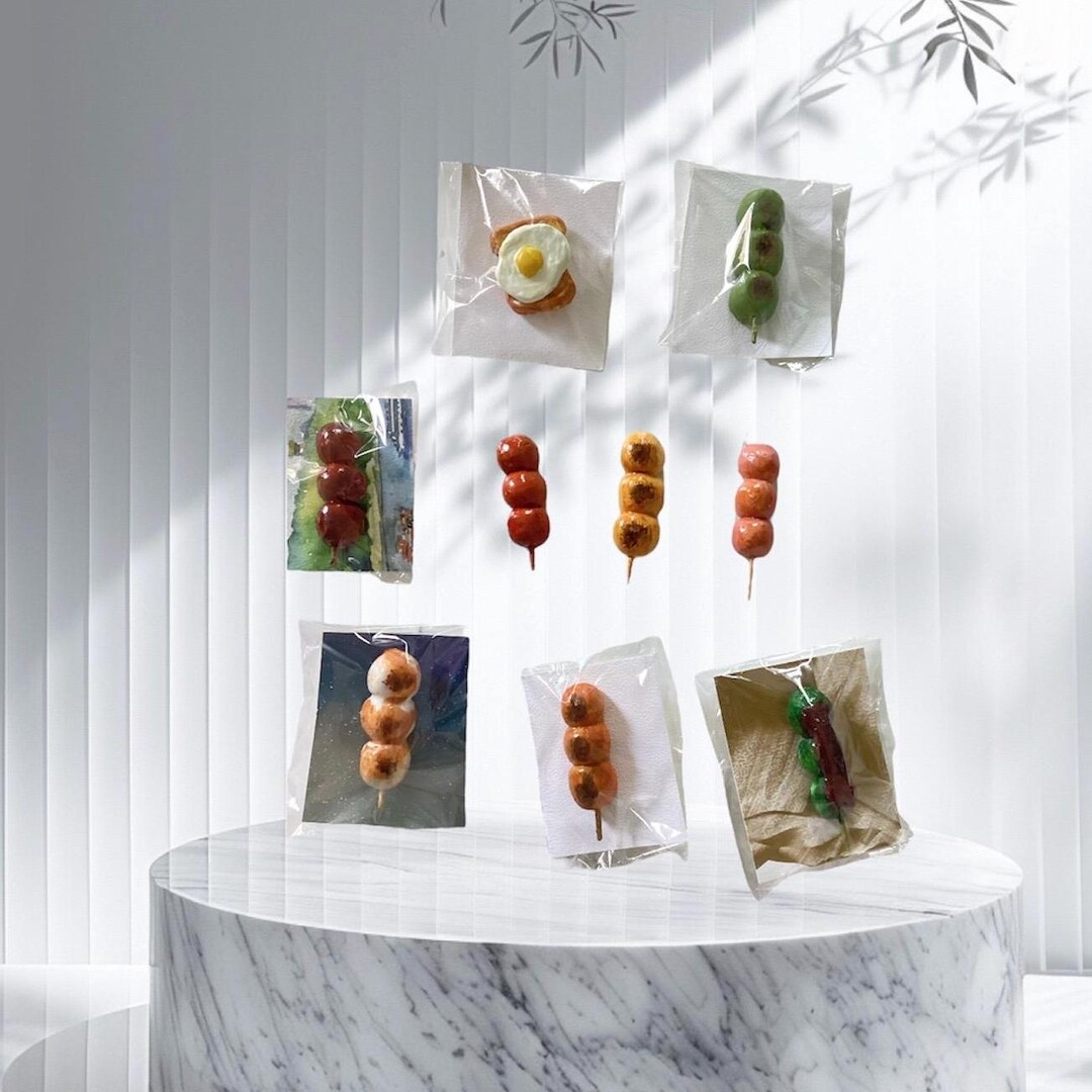 Dango Pins | Cute Mochi Charms, Clay Accessories, Clay Pins, Handmade ...