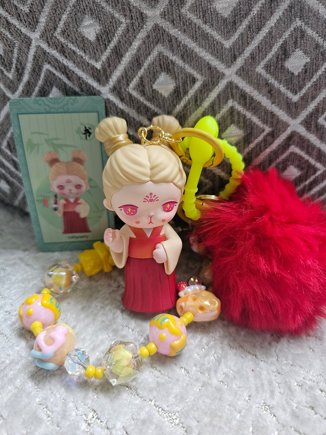 Authentic POPMART Bunny Beaded Keychain and Figure - Etsy