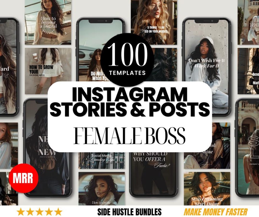 Instagram Stories & Posts, Done for You Social Media Content for Female ...