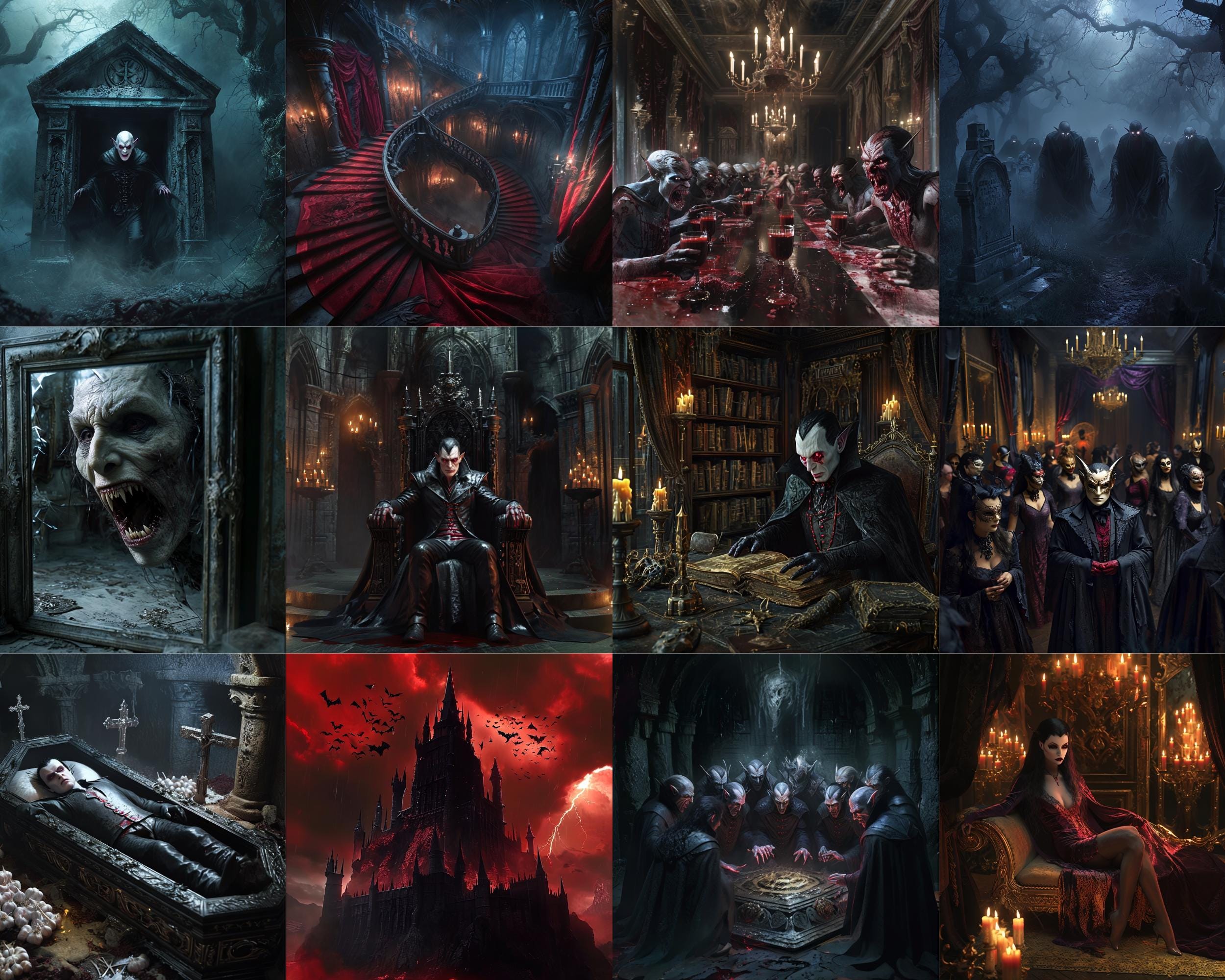 50 Evil Vampire AI Images: Halloween Stock Photos (digital Download) - Etsy