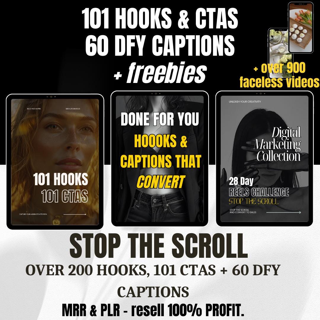 Done-for-you Plr Instagram Reel Captions Viral Reels Hooks Done-for-you ...