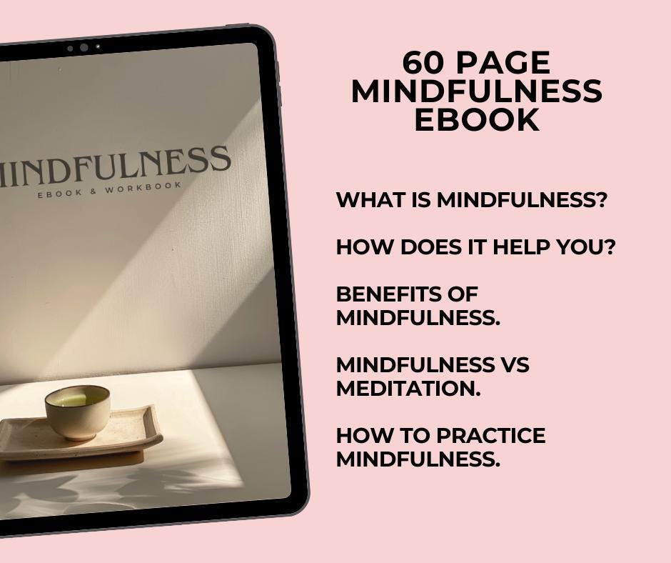 Mindfulness Ebook & Workbook: Self-love Journal, PLR MRR (digital ...