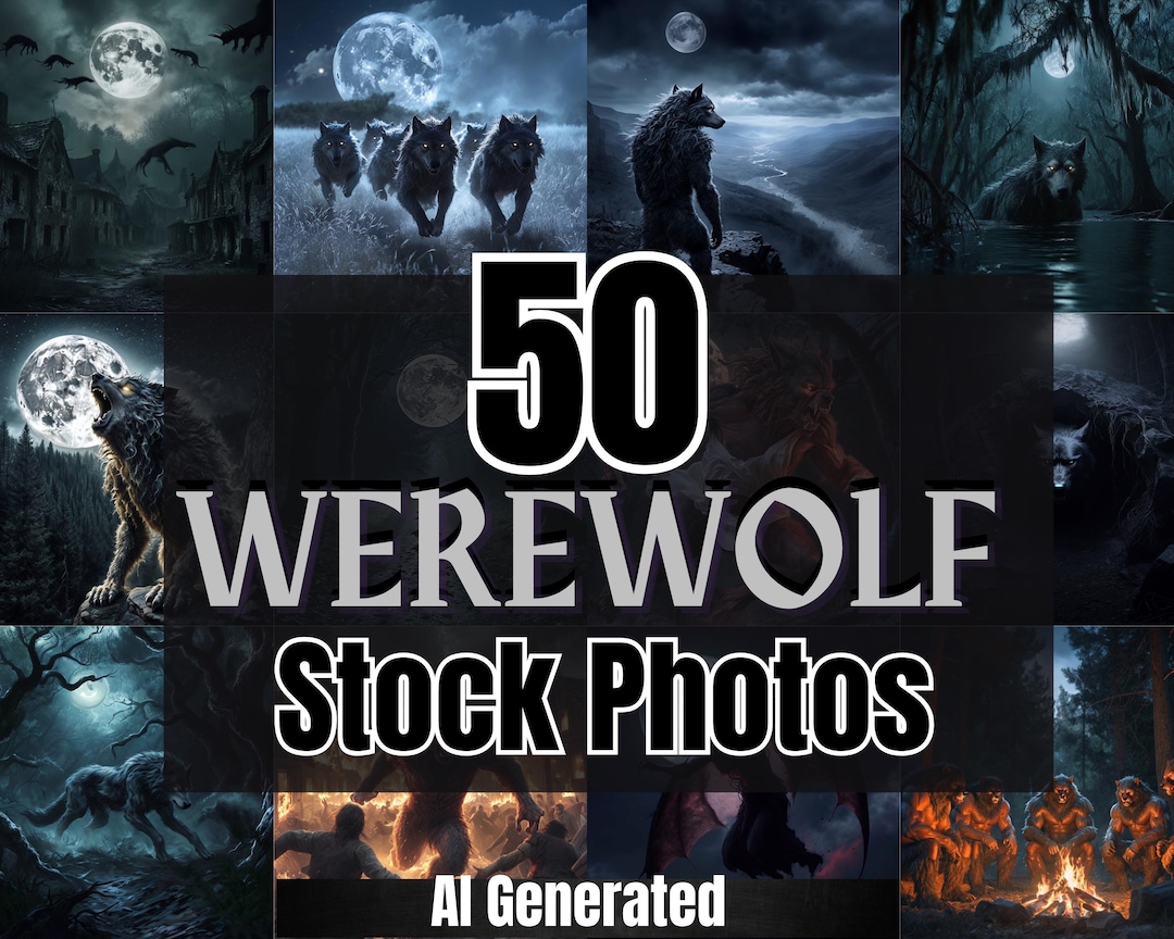 50 Evil Werewolves Stock Images: Halloween Social Media (digital ...