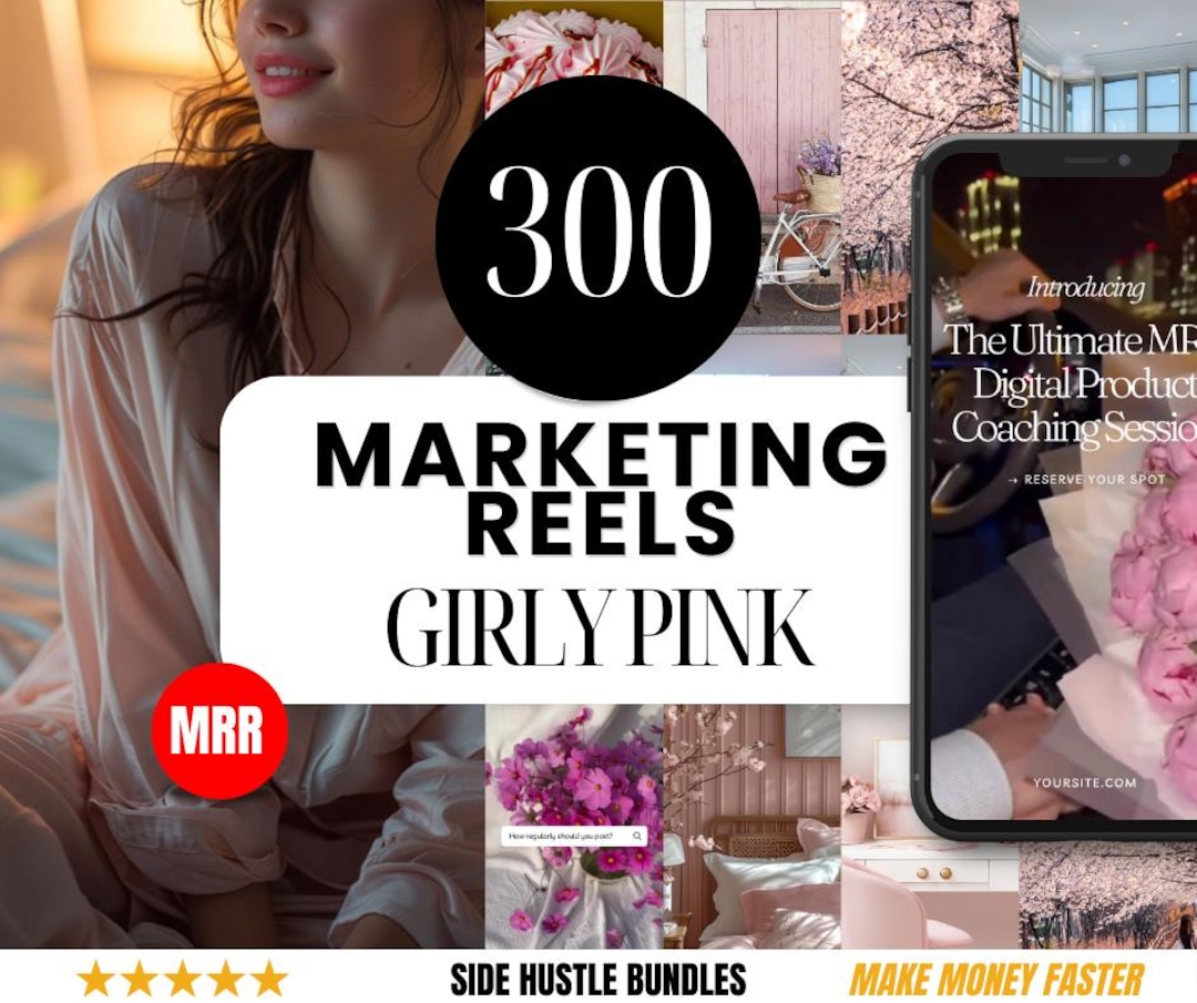 400+ Girl's Girl Aesthetic Social Media Reels Bundle | High-quality ...