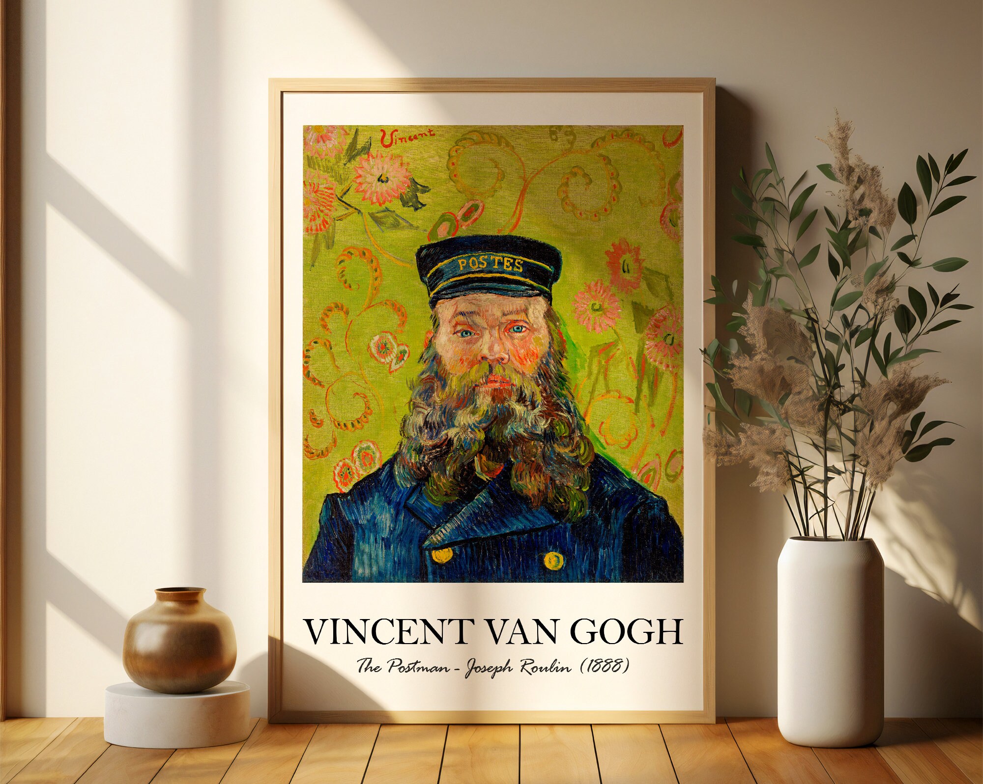 The Postman, Vincent Van Gogh Print, Portrait of Postman Roulin ...