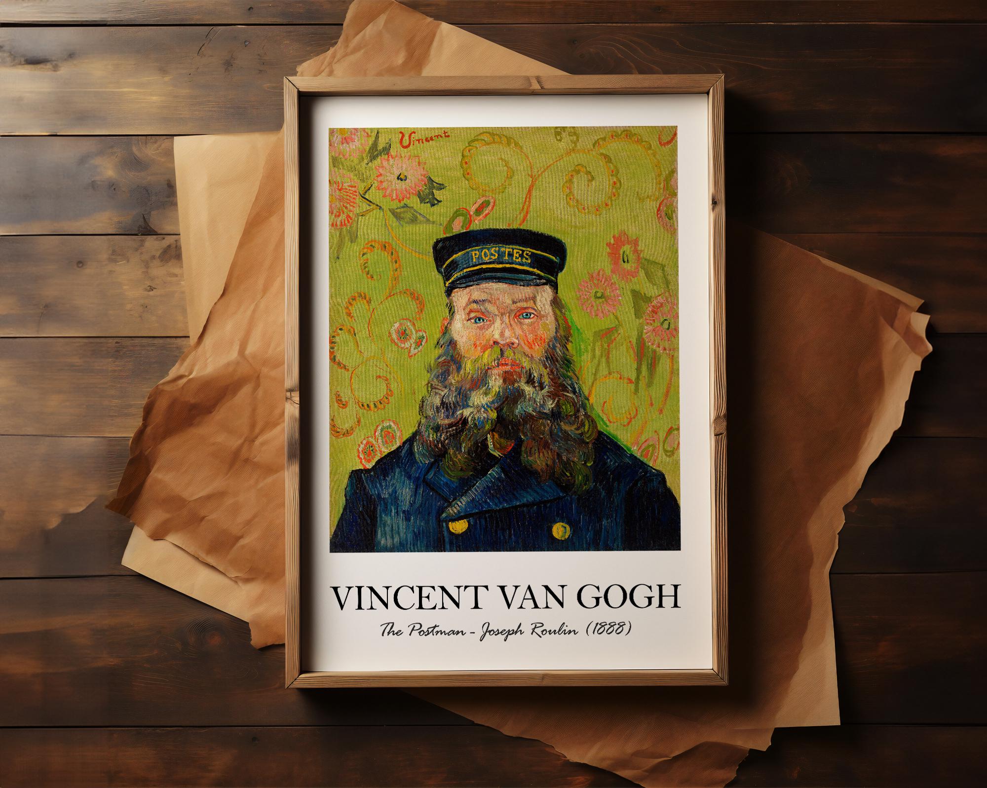 The Postman, Vincent Van Gogh Print, Portrait of Postman Roulin ...