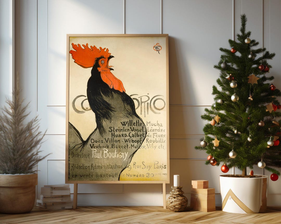 Cocorico French Art Magazine Cover by Steinlen (digital Download) - Etsy