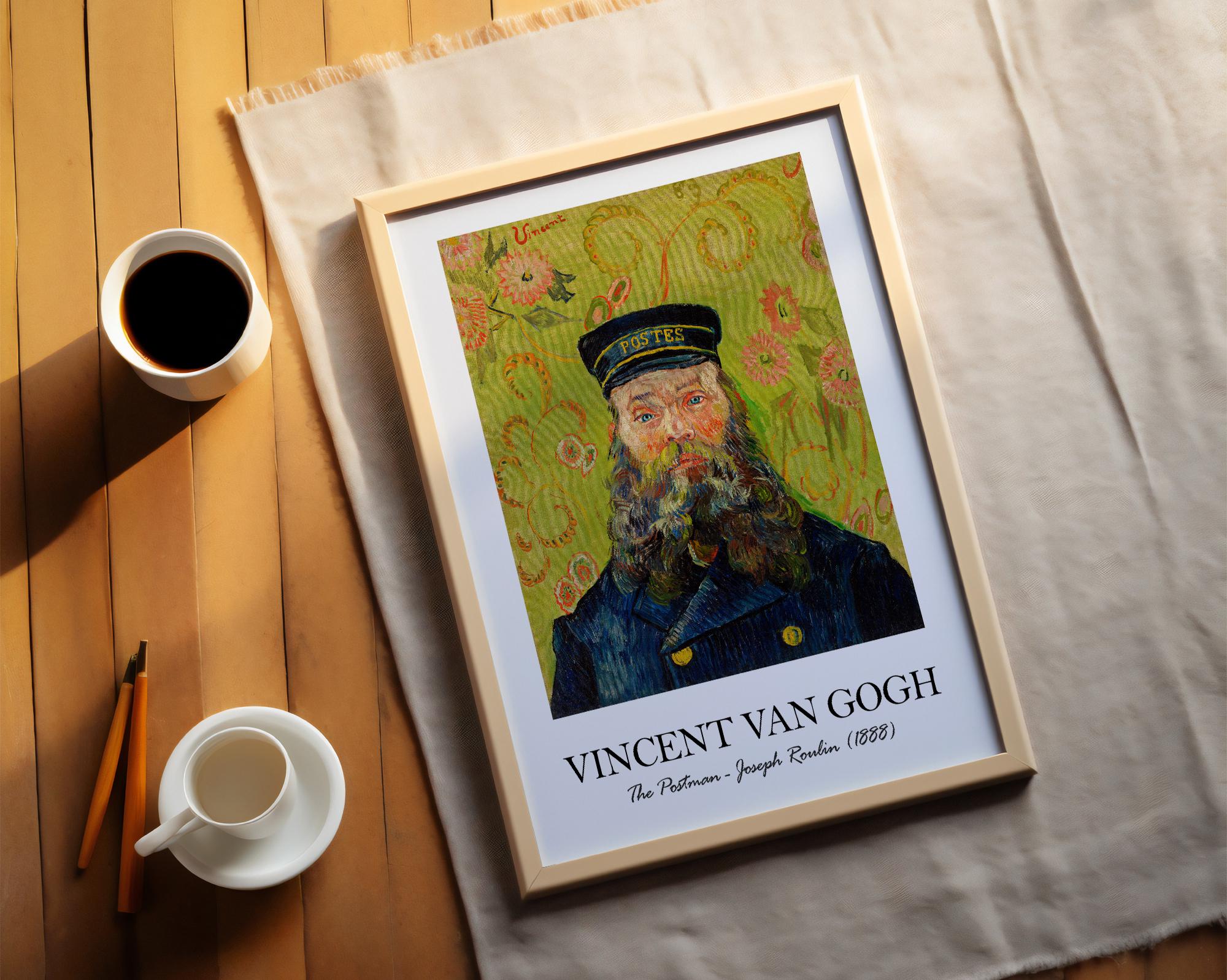 The Postman, Vincent Van Gogh Print, Portrait of Postman Roulin ...