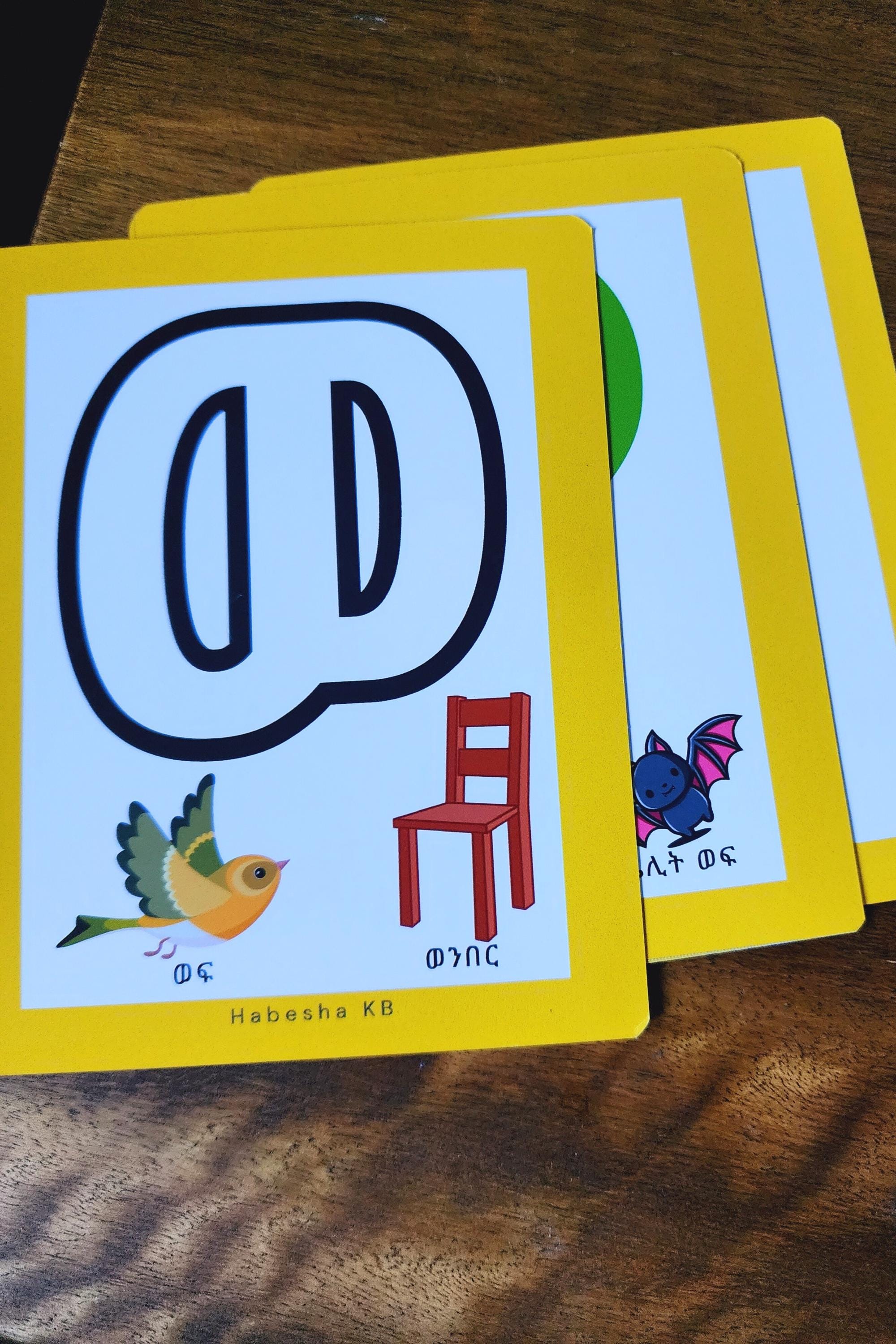 Abcs Meet ሀሁ | Bilingual Alphabet Flashcards | Amharic and English ...