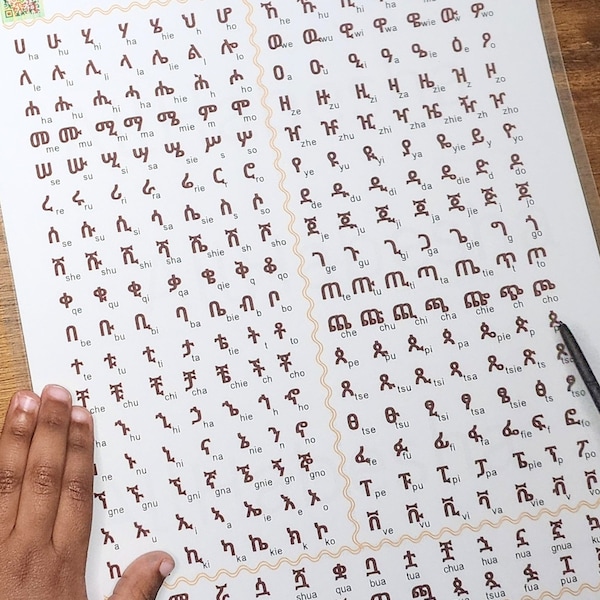 Amharic Flash Cards - Etsy