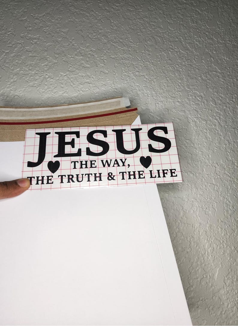 Jesus - the Way, the Truth, and the Life - Christian Car Decal - Etsy