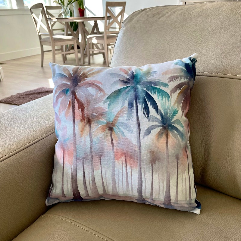 Palm Trees Pillow - Etsy