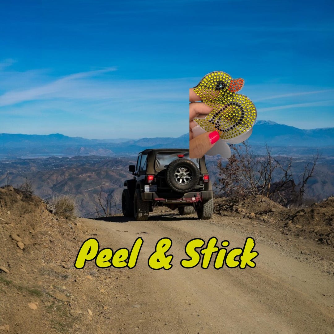 Rhinestone Jeep Duck, Duck Decal, Rhinestone Decal, Jeep Ducking, Jeep ...